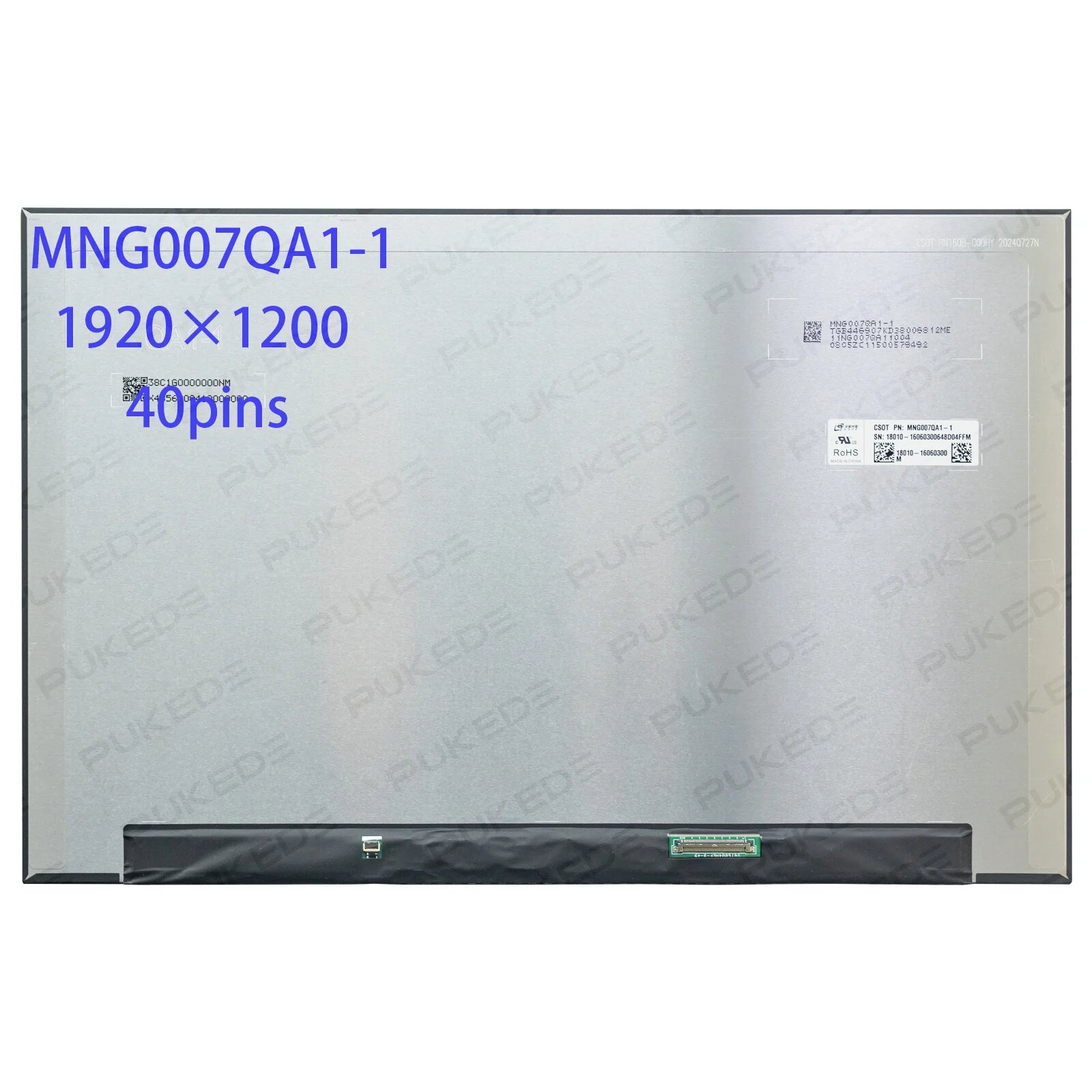 16,0-дюймовый ЖК-экран для ноутбука MNG007QA1-1 NE160WUM-NX2 N160JME-GE1 для ASUS Strix G614J Панель дисплея 1920x1200 165 Гц 40 контактов