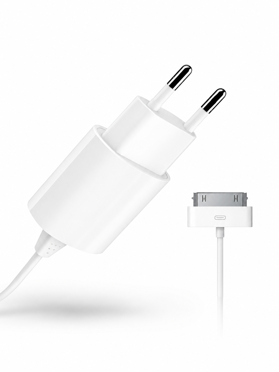Сетевое Зарядное Устройство с кабелем для iPhone 4/3GS/3, iPod Touch 2/3/4, белое