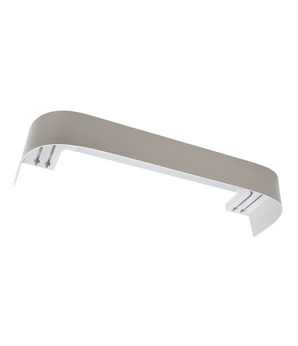 Карниз Legrand Матэ, 2-рядный, с багетной планкой, серый, 2 м