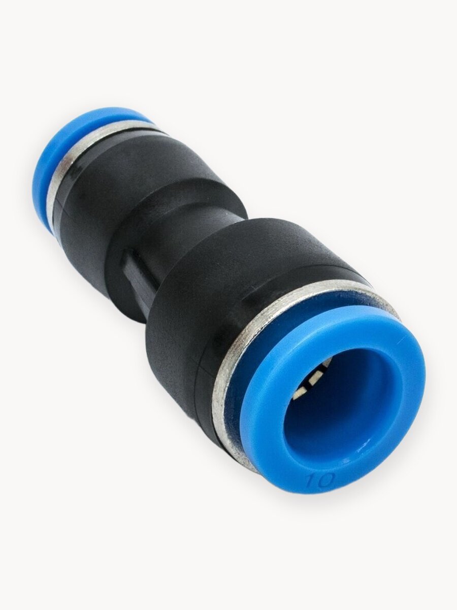 Фитинг PG 10-08 мм соединитель пневматический прямой быстросъемный