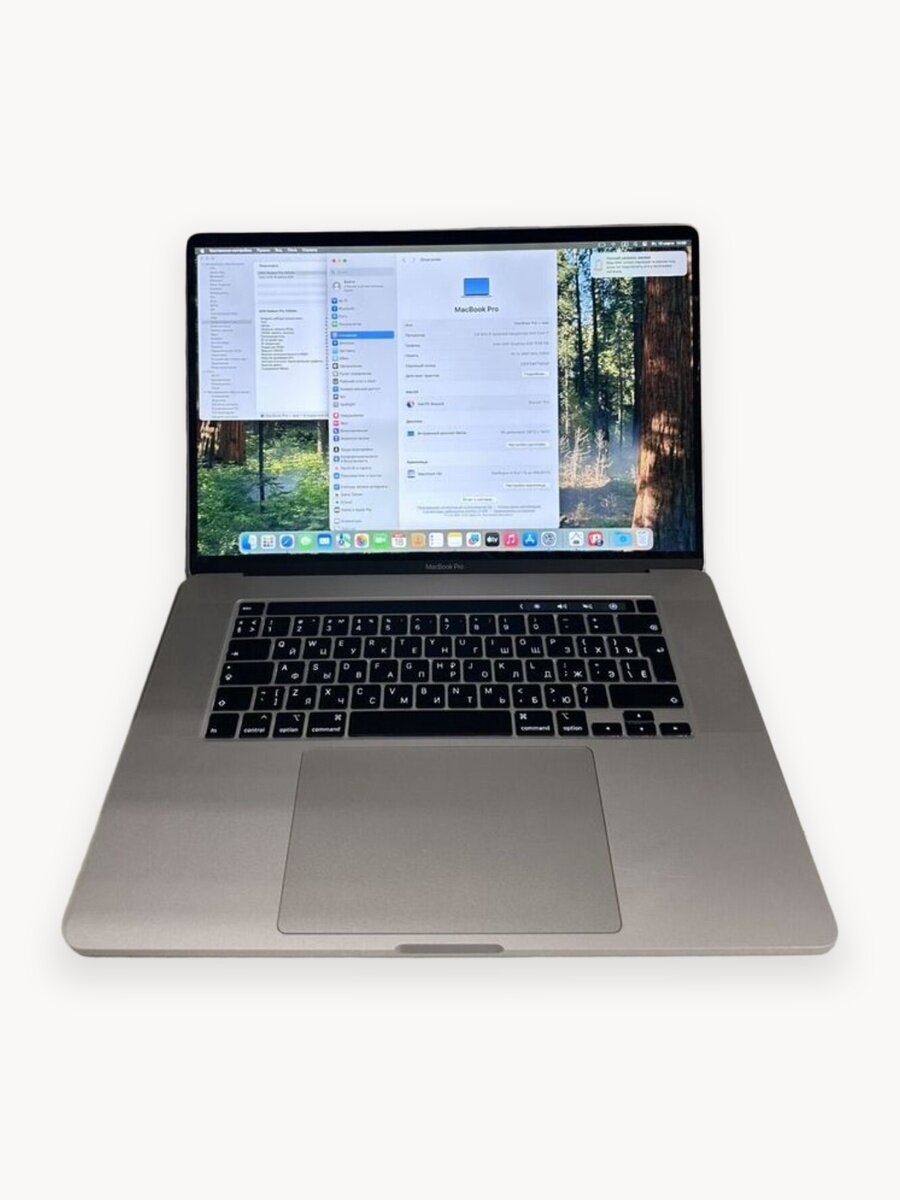 Ноутбук Apple MacBook Pro 16 2019, 3072x1920, Intel Core i7 2.6 ГГц, RAM 16 ГБ, DDR4, SSD 512 ГБ, AMD Radeon Pro 5300M, MacOS, Серебристый