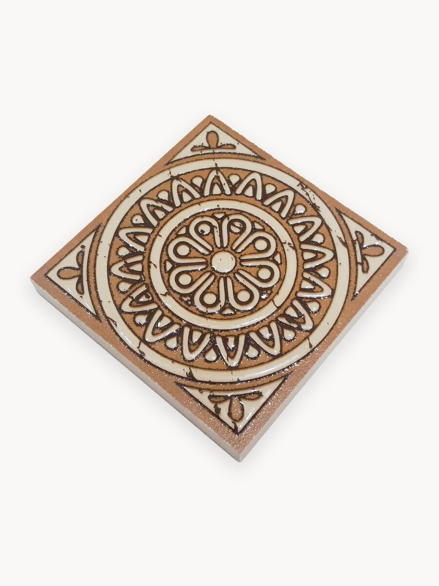 Напольная вставка керамическая "Роскошная мозаика" ВК 02-Л "Антик" 60х60 мм, комплект 6шт, керамогранит