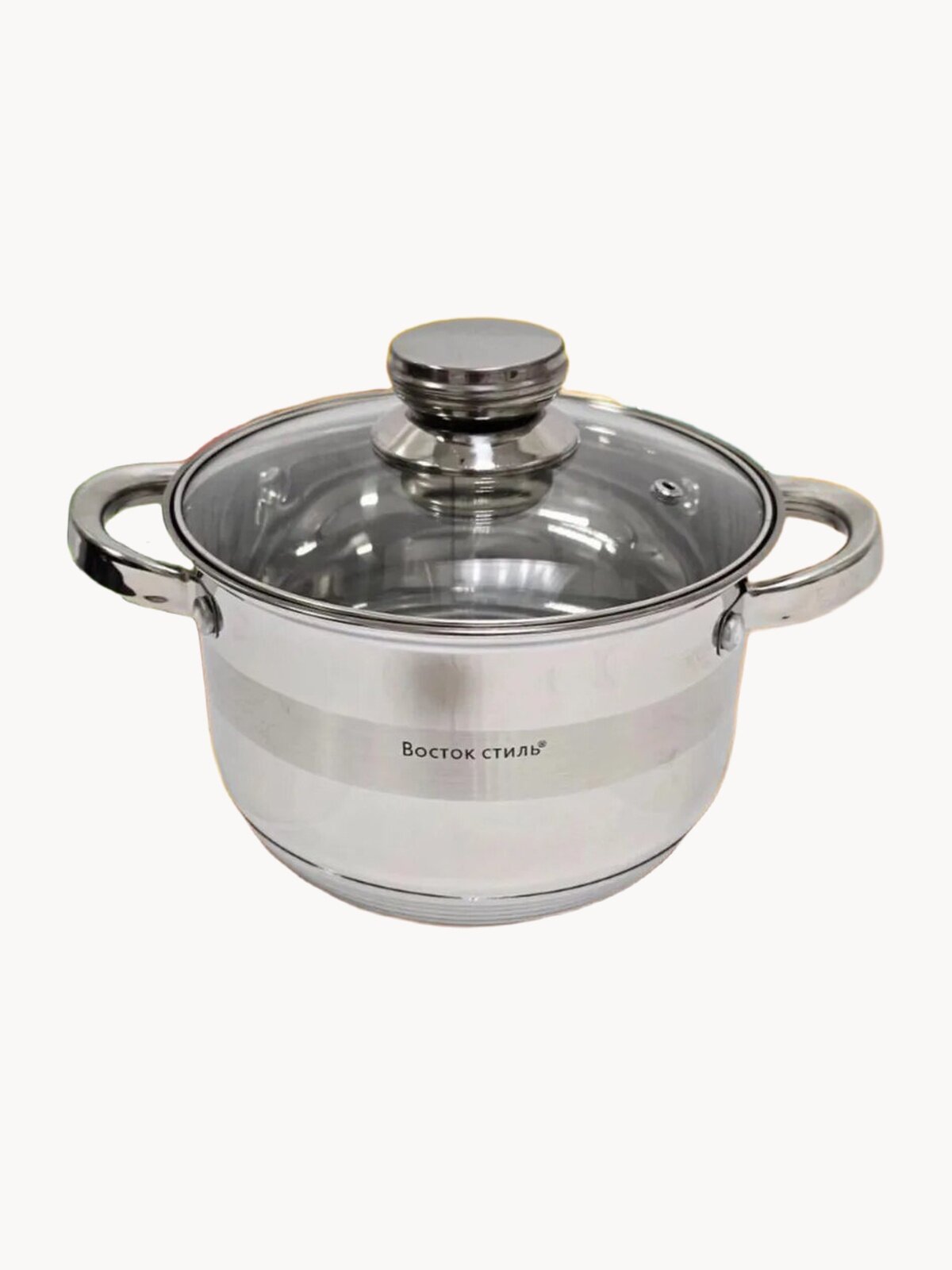 Кастрюля Восток Стиль, нержавеющая сталь, 5 л, с мерной шкалой, для посудомойки