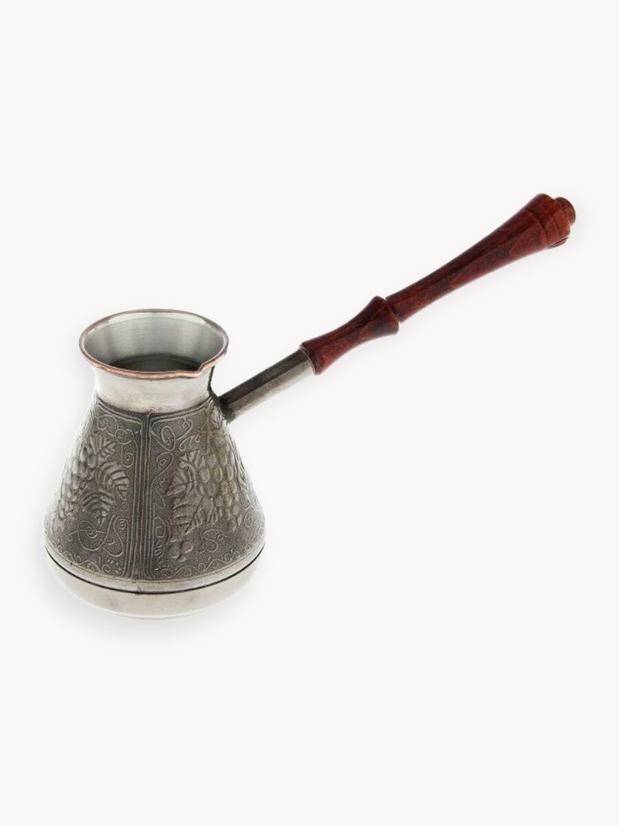 Турка медная 300 мл Виноград, для всех видов плит, кроме индукционных