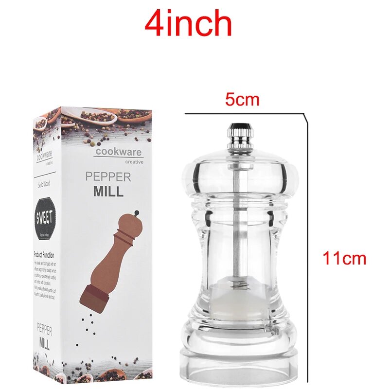 FLYMUYU Мельница для соли и перца 4inch
