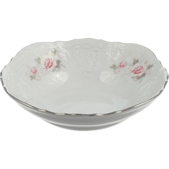 Салатник Bernadotte "Бледные розы отводка платина" 16 см, P1750675JQZ5396021