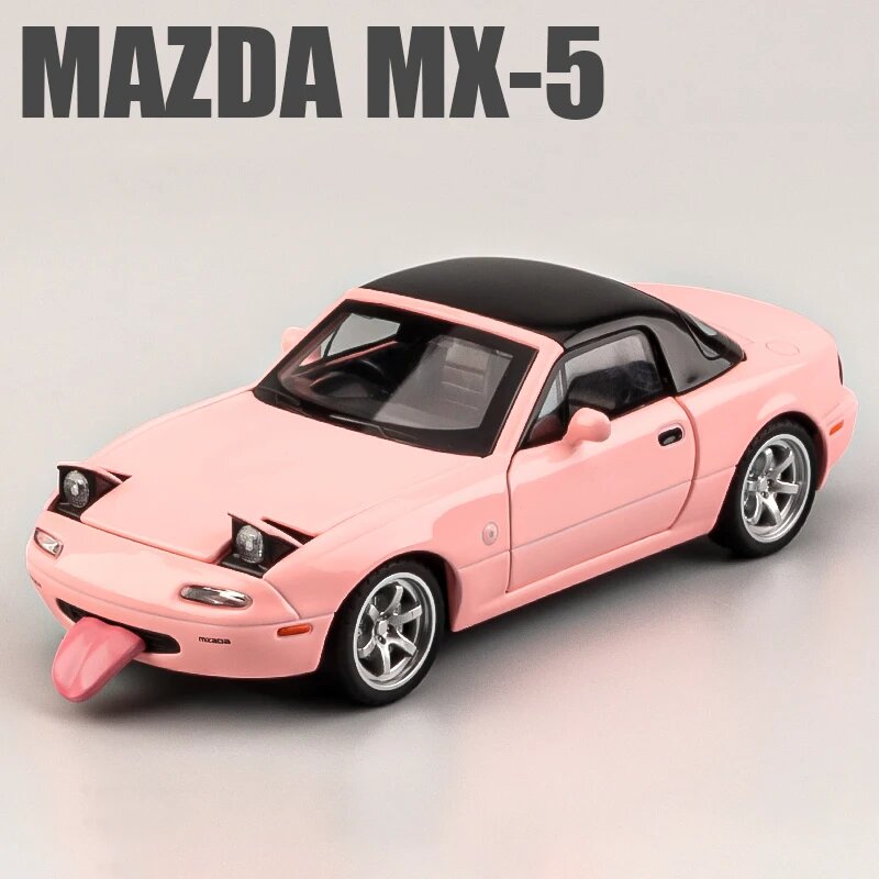 Игрушечный автомобиль Mazda MX5 MX-5 Mazda RX7 1:32 Муванжи Розовый, MX5 Pink