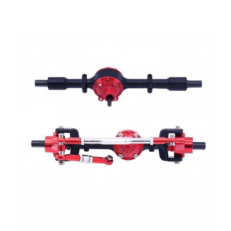 Металлические мосты передние и задние WPL для RC автомобилей Красный, Black Set