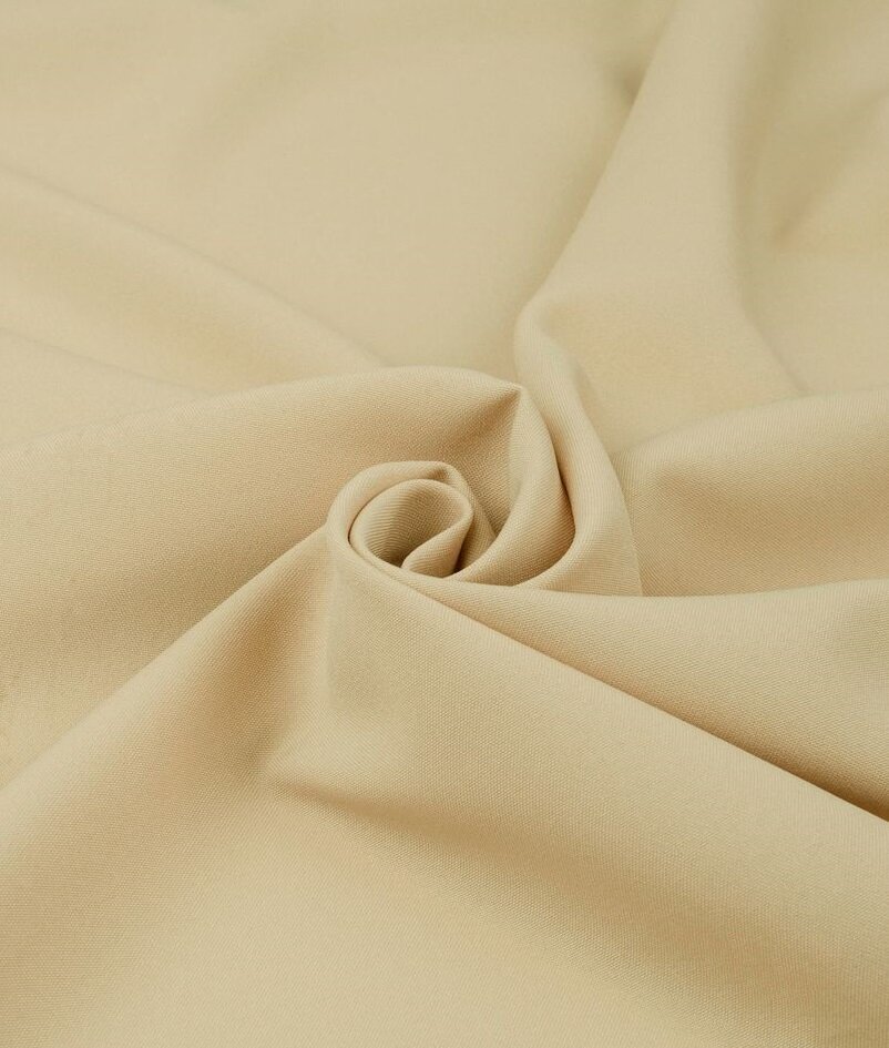 Ткань Габардин. Цвет бежевый, плотность 180 гр./м2, 100% пэ. Готовый отрез 3*1,5м.