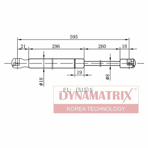Амортизатор багажника Dynamatrix-Korea DGS7755HB