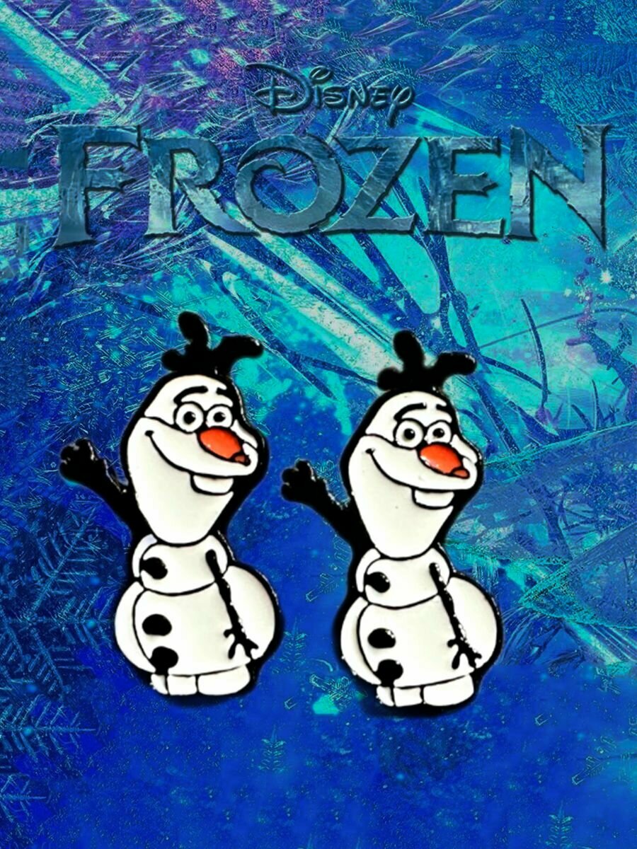 Серьги пусеты, акрил