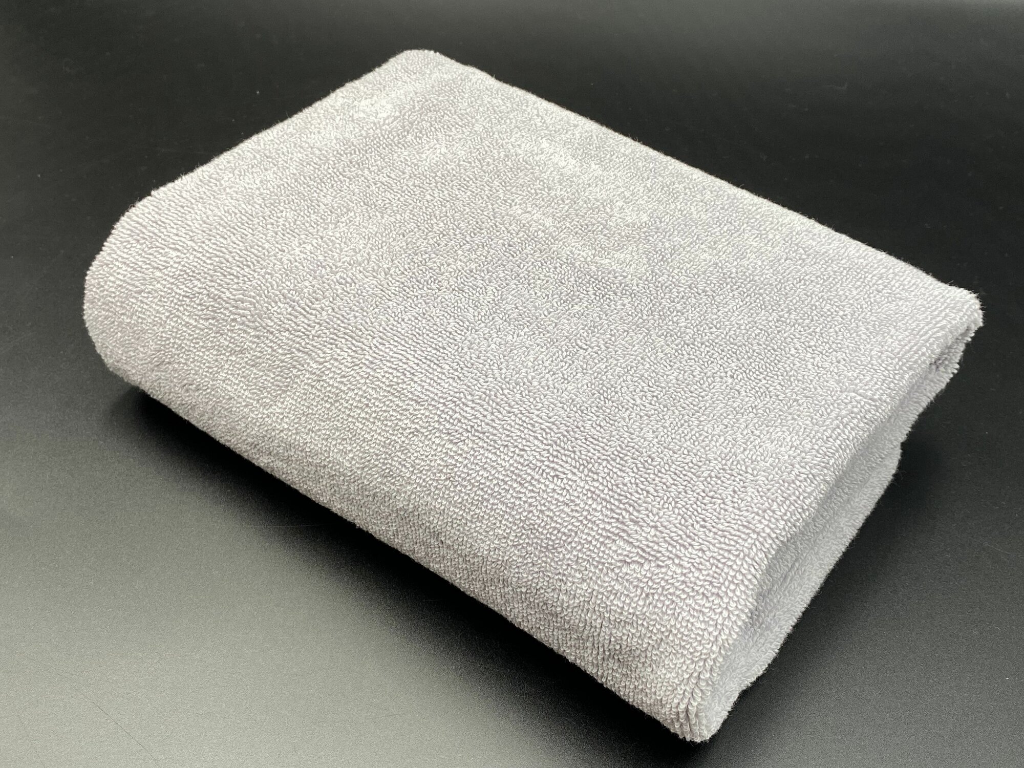 Полотенце махровое толстое для рук и лица, для ног однотонное Светло-серое 70*40 см 550 г/м2