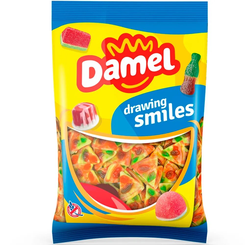 DAMEL мармелад жевательный Пицца, 1000 г