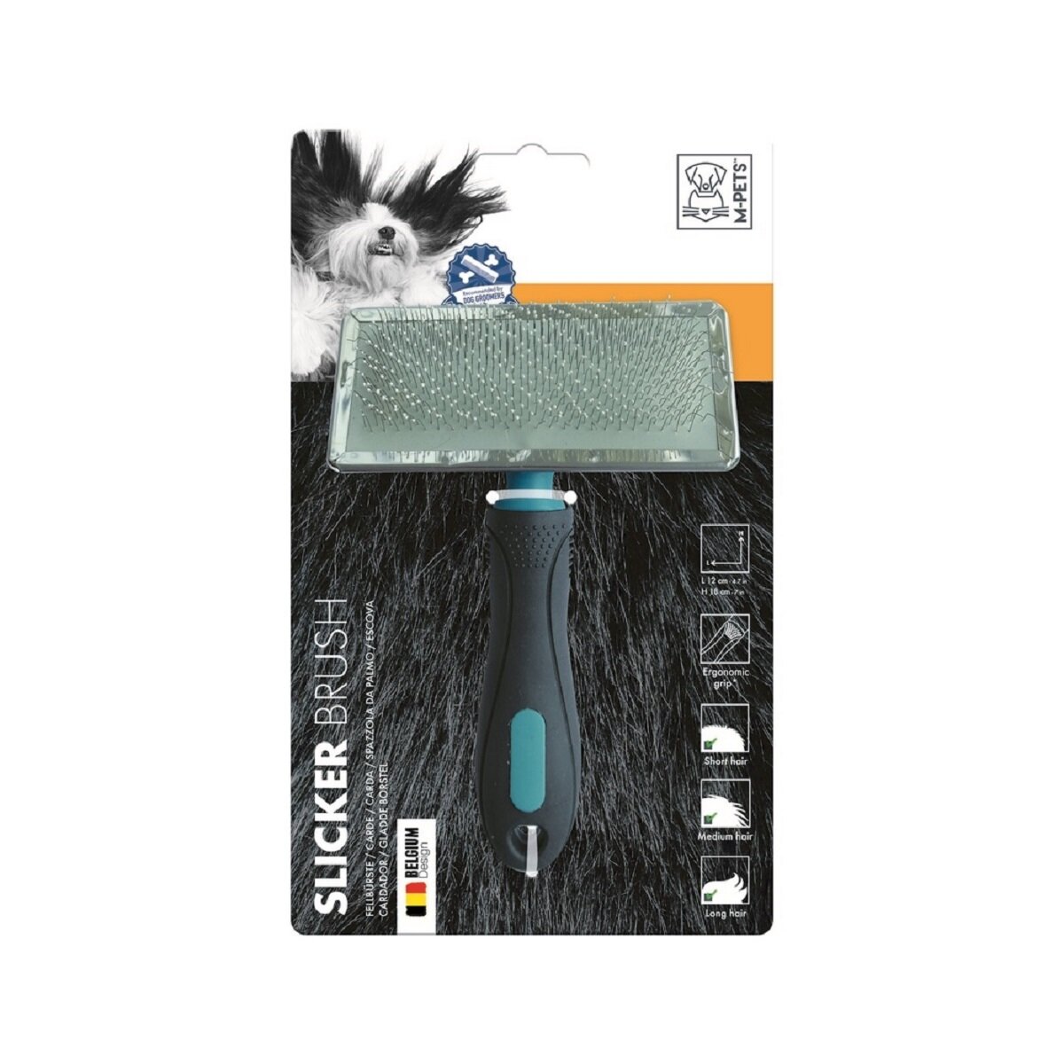 M-PETS Щетка-сликер пуходерка, 18 см