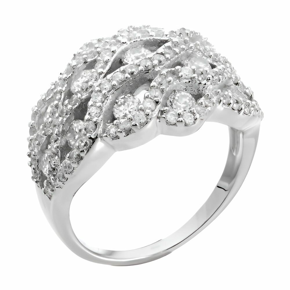 Кольцо, серебро, 925 проба