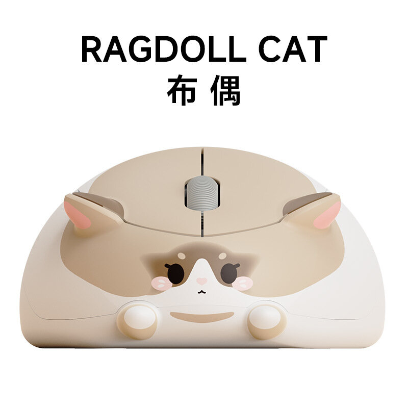 Беспроводная мышь AKKO Cat, портативная, 2,4G, беспроводной настольный ноутбук, универсальный милый кот для девочек