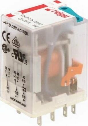 Реле RELPOL R2N-2012-23-1220-WT электромагнитное DPDT Uобмотки 120ВAC 12A/250ВAC 24А 1 шт