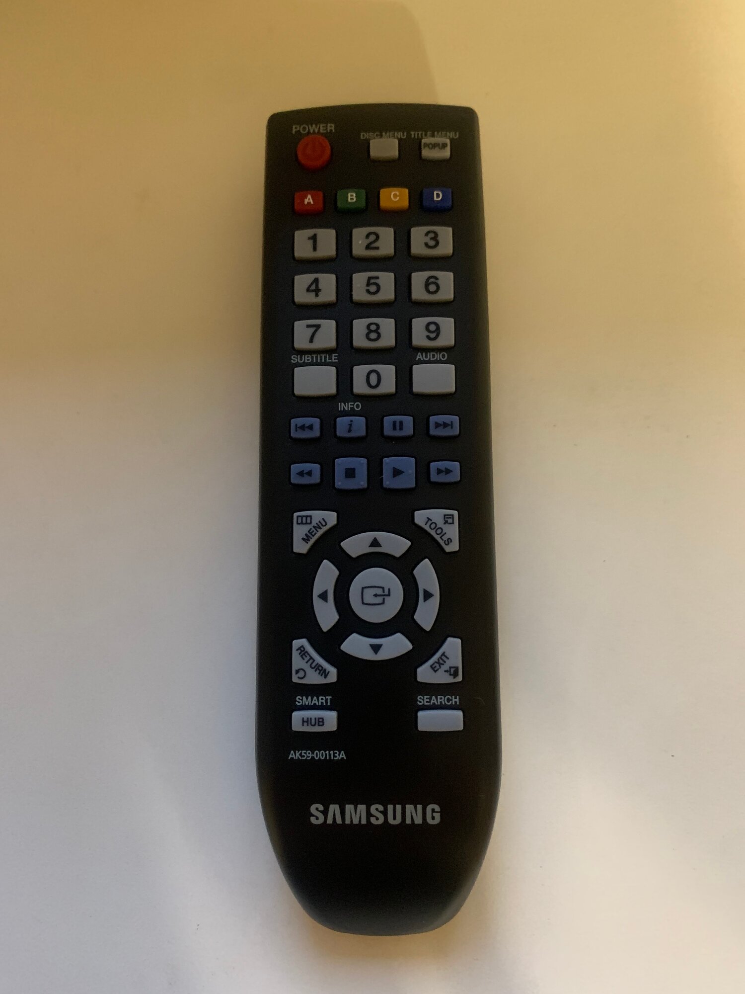 Пульт Samsung AK59-00113A, оригинальный, для блюрей проигрывателя Samsung