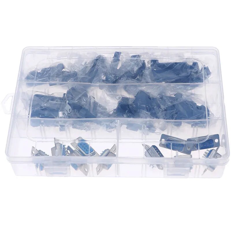 RS232 DB9 переходники, 10 комплектов, серый пластик, одинKIT