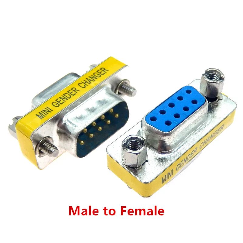 Мини-переходники разъемов RS232 DB9 DB15 DB25 DB37 9 Male to Female