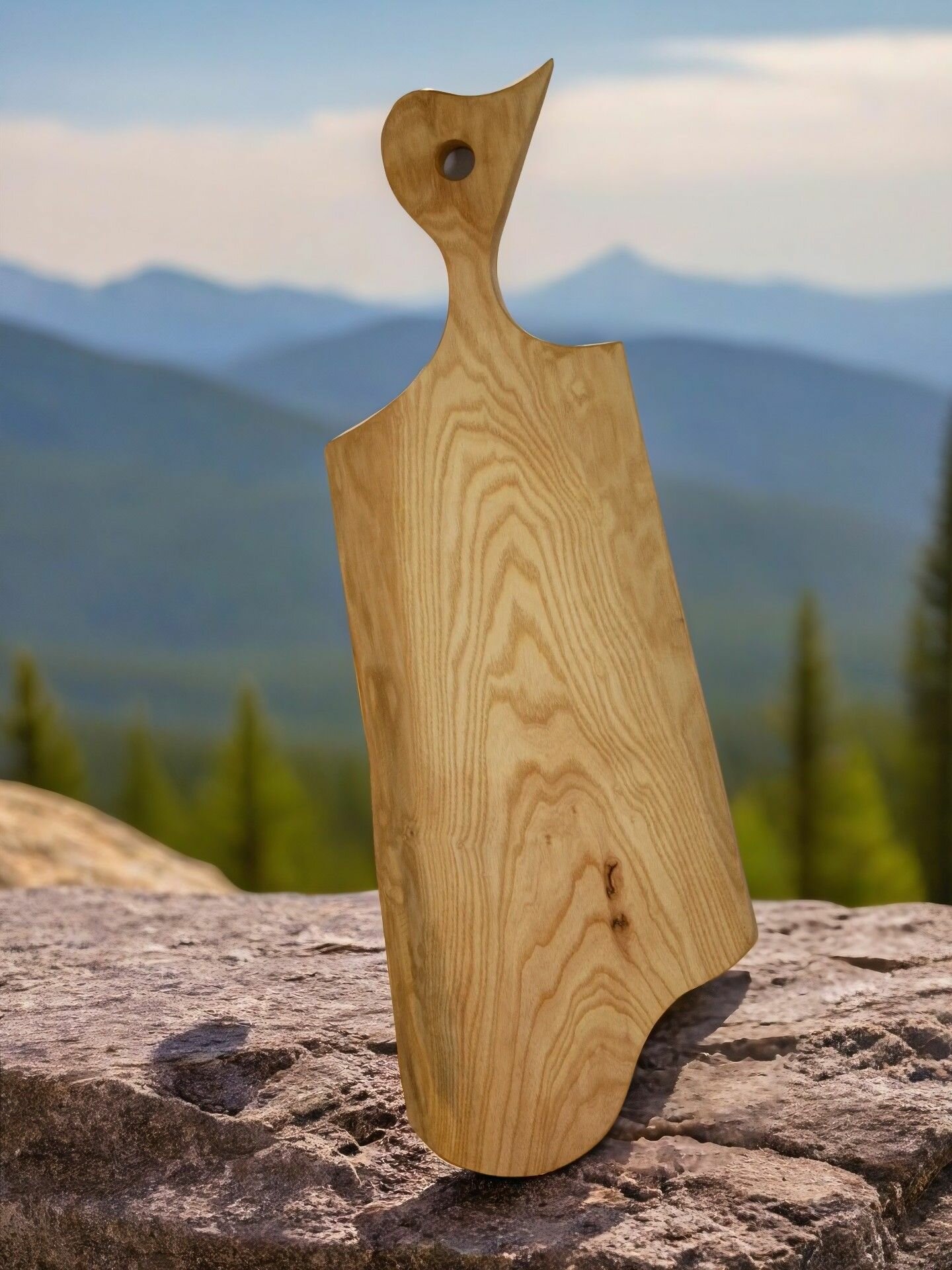 Доска мангальная сервировочная, длина 65см