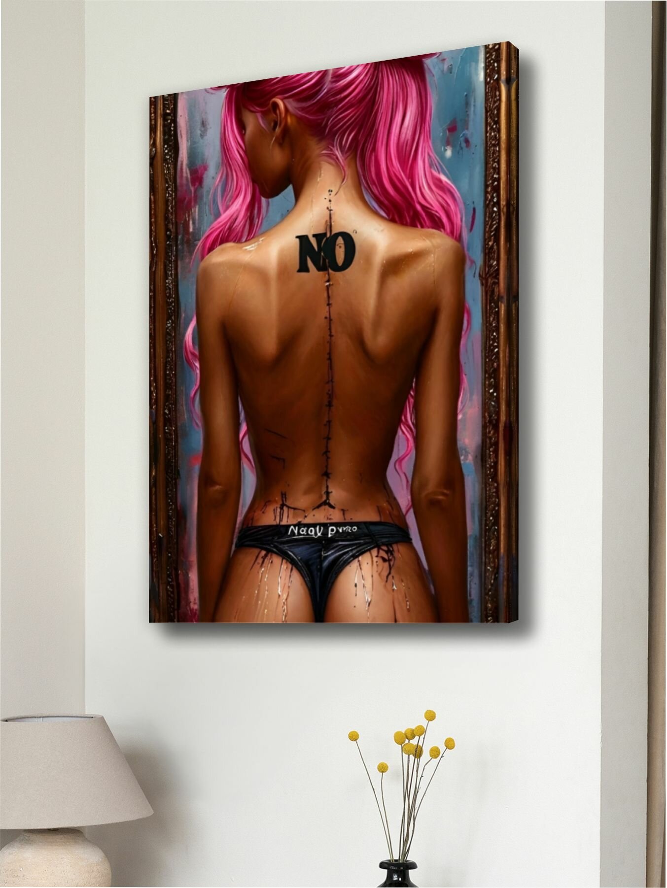 Картина Розовый шепот на стену 50x70см 1шт.