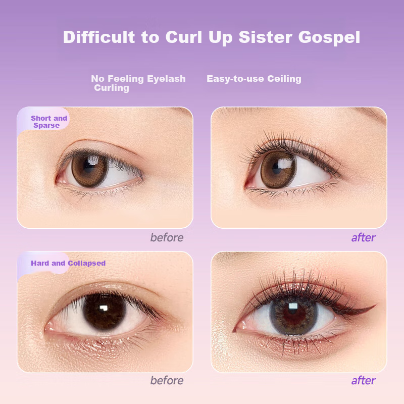 Sude Flying Eyelash Curler Women Curling Lasting Sunflower Portable Partial Wide Angle Newbie Beginner Suitable
