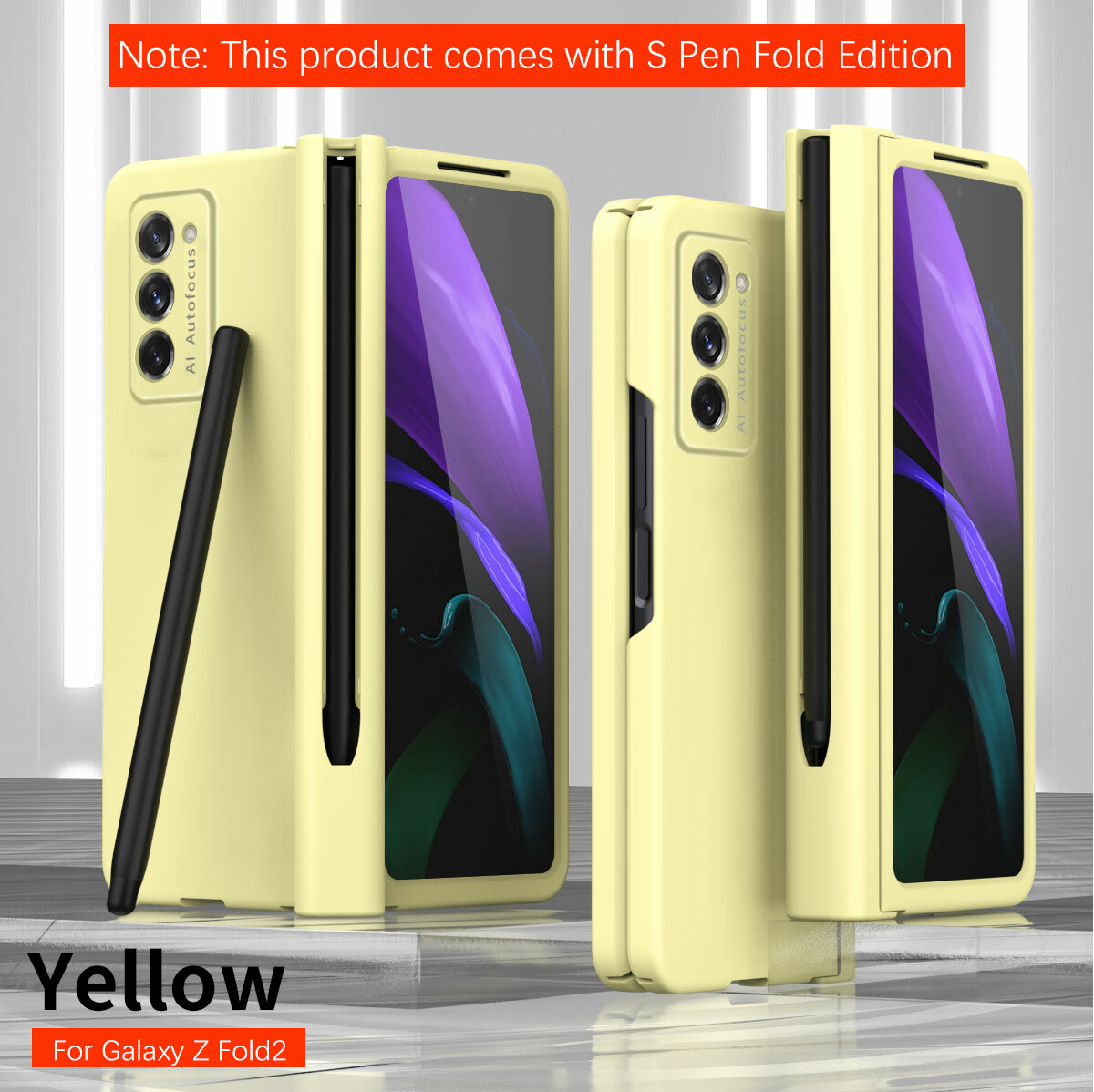 Подходит для Samsung Galaxy Z Fold2 / Самсунг Галакси Z Fold 2 Чехол для смартфона, с защитой камеры и с подставкой противоударный, Z Fold2, подставка, soft touch,360° Полная защита, накладка, пластик