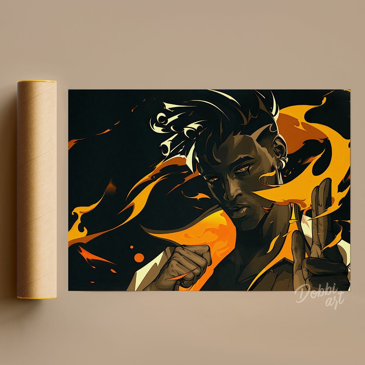 Постер 60х80 см Валорант Valorant без рамы/ Феникс Phoenix/ Онлайн игра Валорант/ Постер для дома, интерьера, декор на стену/ Плакат интерьерный