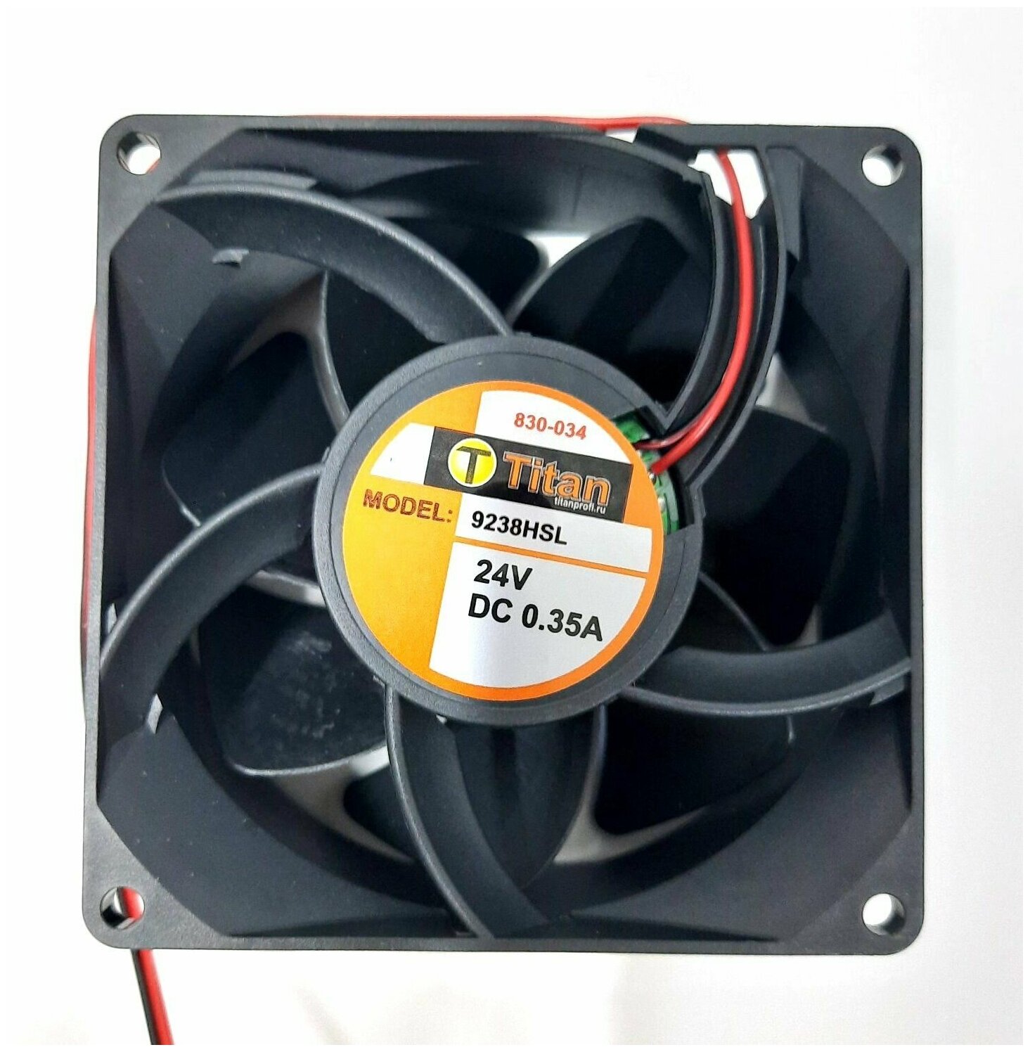 Вентилятор / Кулер 24V 0.35A для сварочного аппарата 92х92х38мм 9238HSL
