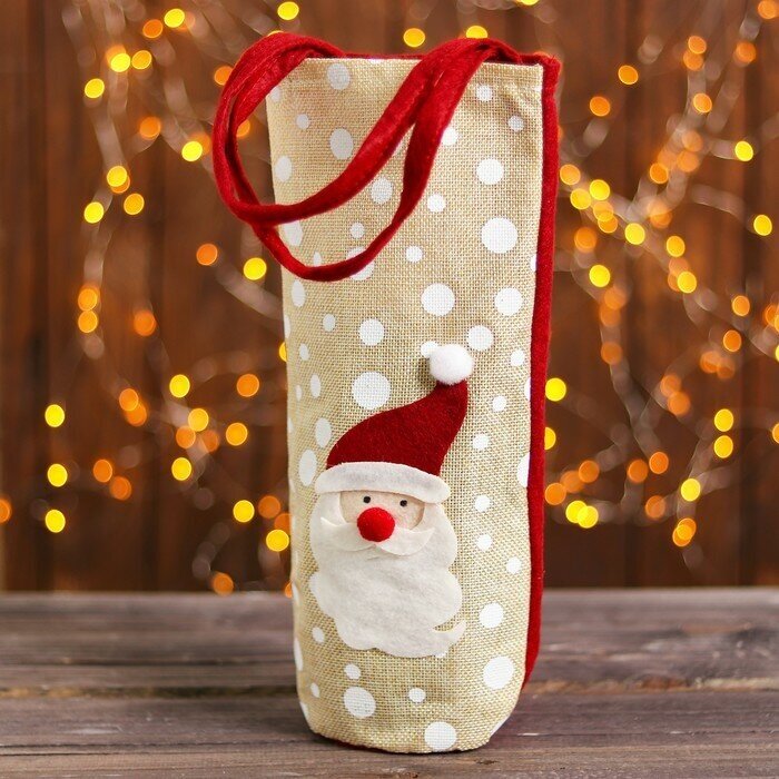 Чехол на бутылку с ручками «Зимний праздник», виды микс