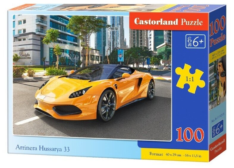 Castorland Пазлы Суперкар Arrinera 100 деталей B9-111015 с 5 лет