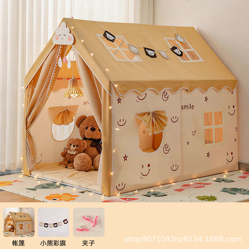 Детская палатка-игровой домик Lumika 1.6м 8 окон тканевый замок для детей 4-6 лет Содержимое комплекта：Улучшенный 1.6м