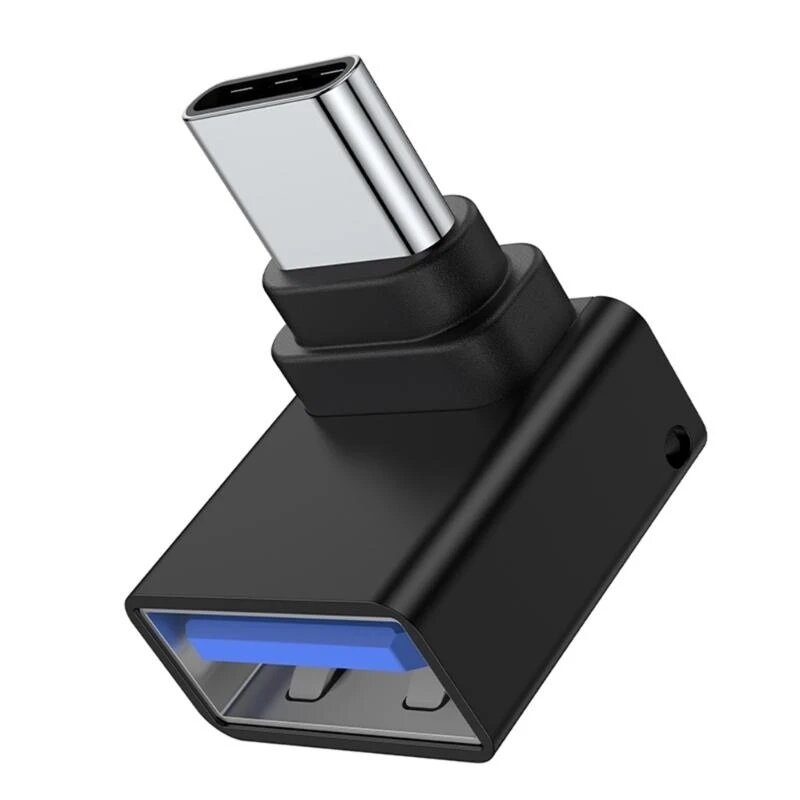 USB адаптер «мама» на тип C «папа» 90 градусов