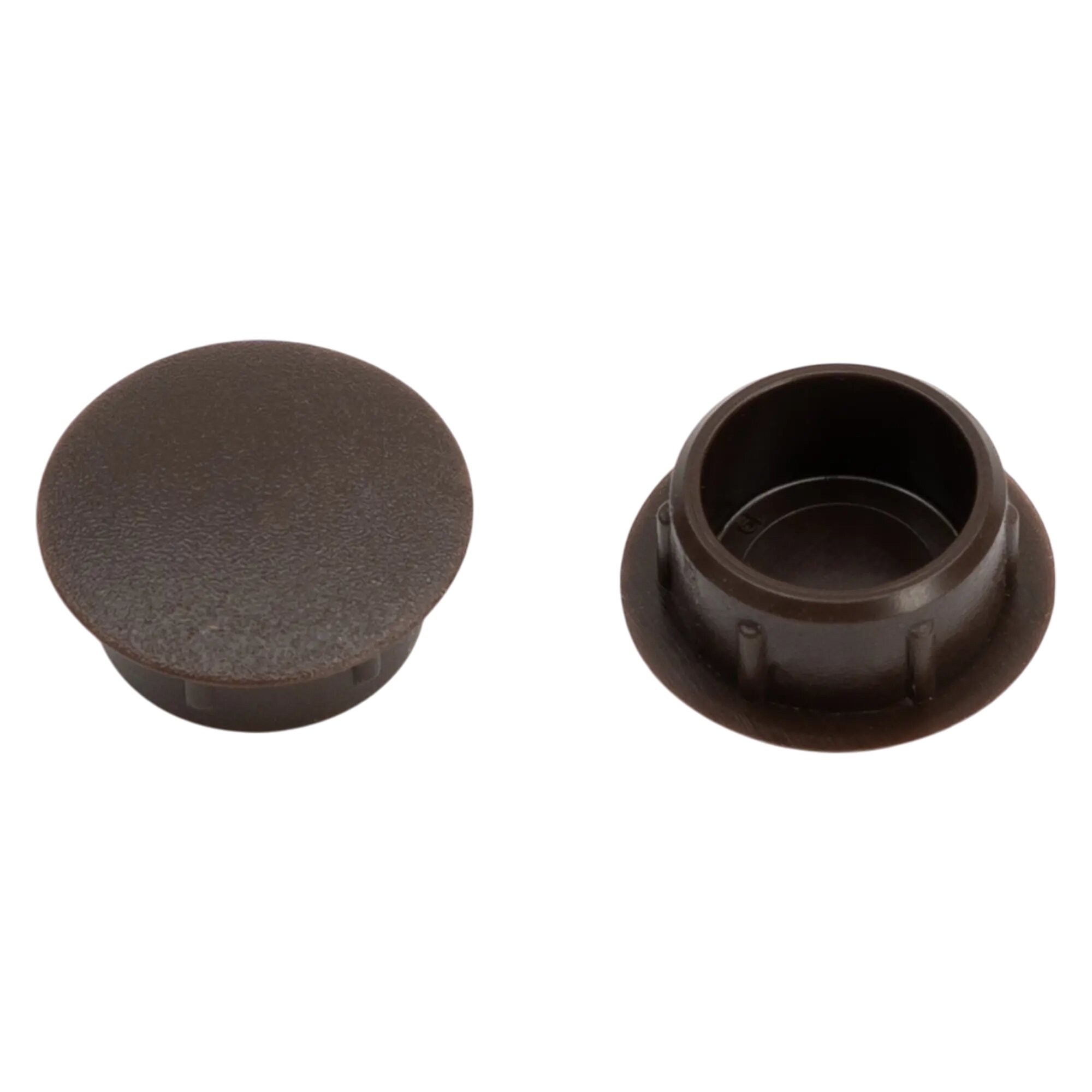 Заглушка декоративная Ø14 мм, цвет коричневый, материал пластик, упаковка 20 шт.