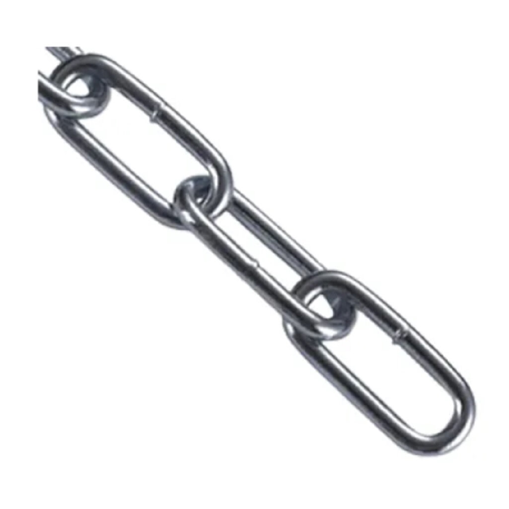 Цепь 10 мм DIN 763, длинное звено, разрывная нагрузка 4000 кгс, на отрез от 1 м