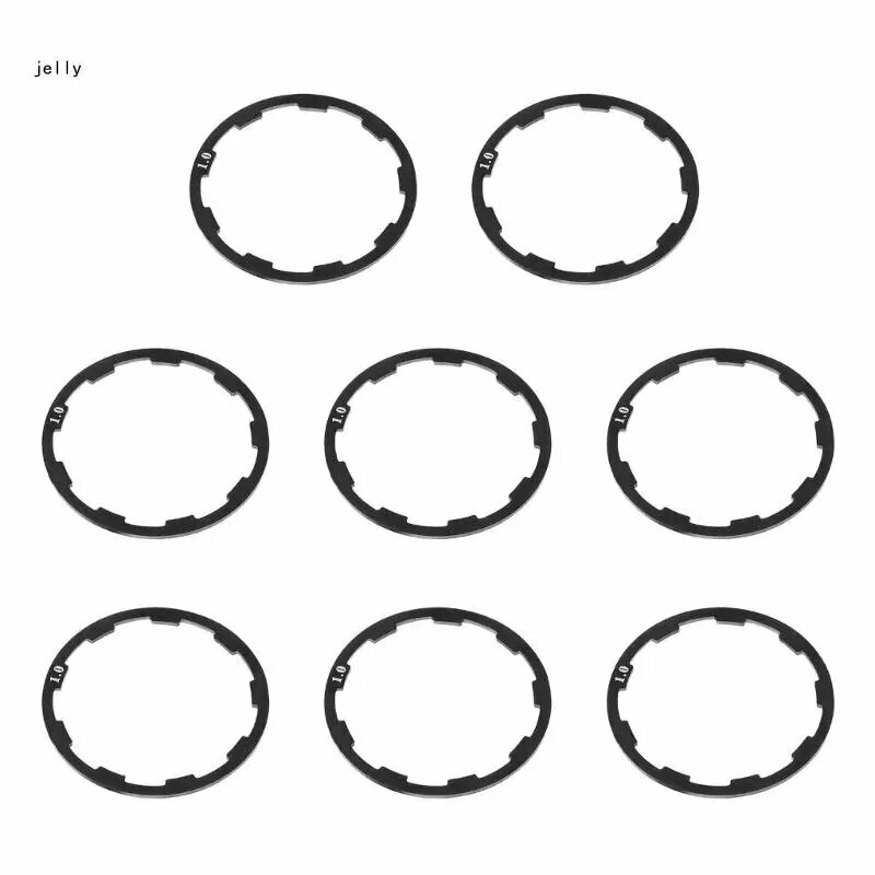 Шайбы каретки QILEJVS алюминиевые, Цвет: 1MM, 8 шт.