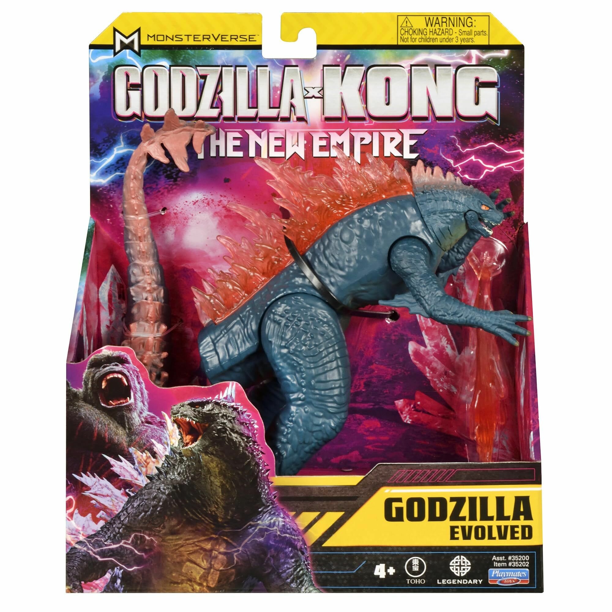 Playmates Toys Monsterverse Godzilla X Kong The New Empire / 6-дюймовая фигурка героя / Годзилла против Кинг-Конга Фильм 2 Монстр Основная фигура