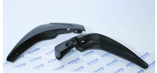 Брызговики AKRADO, для Chevrolet Matiz 2001, комплект, пластик