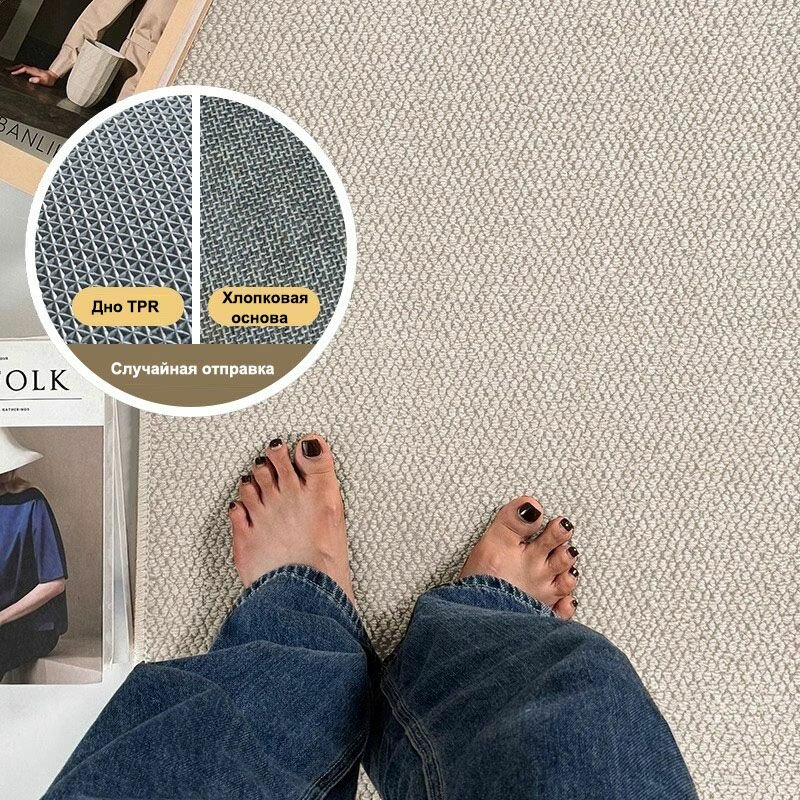 Имитация сизалевого коврика, TRP дно и хлопковое льняное дно, износостойкость и сильное скрежетание песка