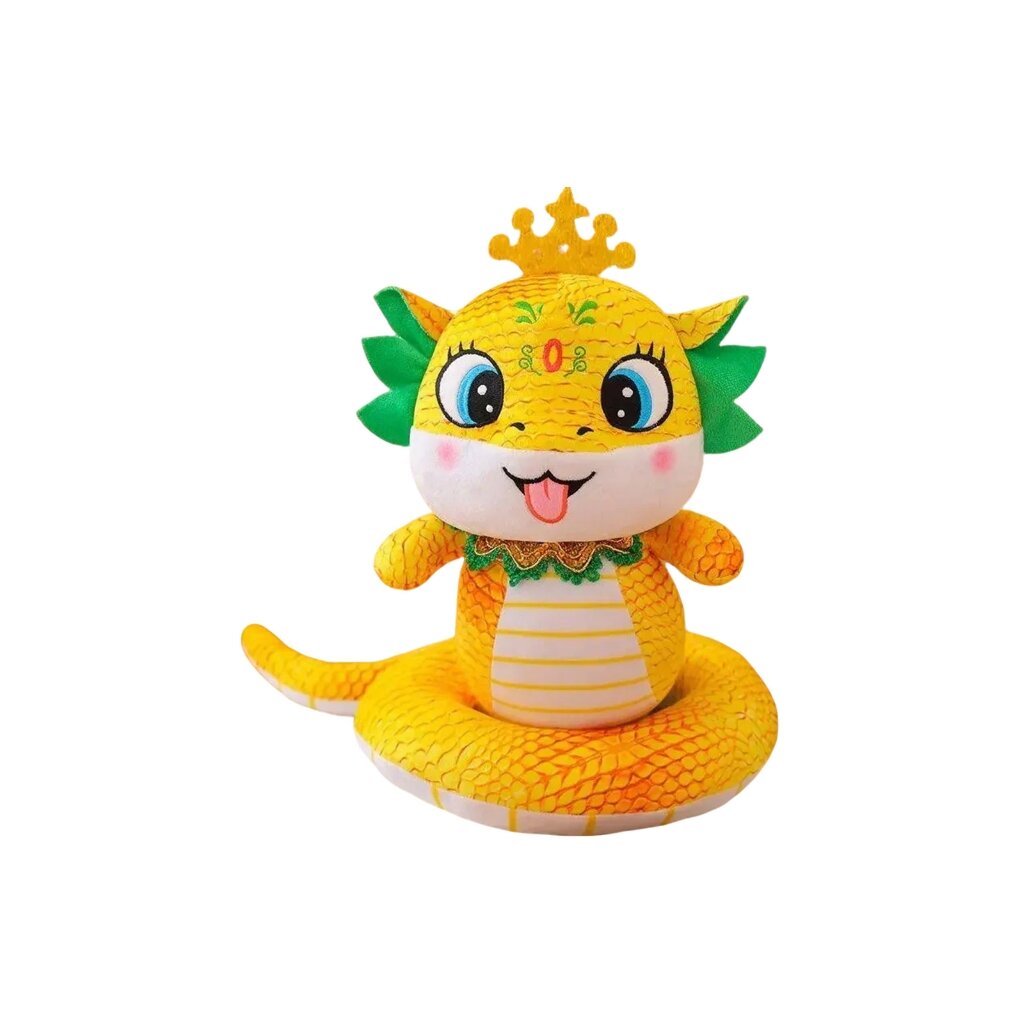 2025 Змея Мультфильм Мягкая Игрушка Новогодние Поделки Вечерние Талисманы Подарок для Детей