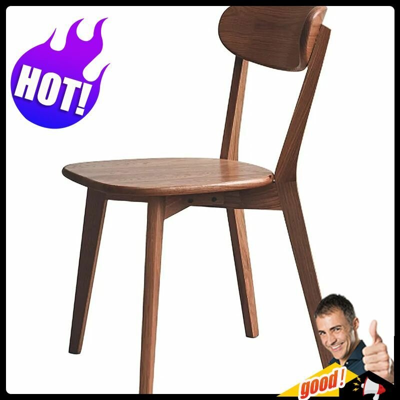 Обеденный стул из дуба с круглой спинкой