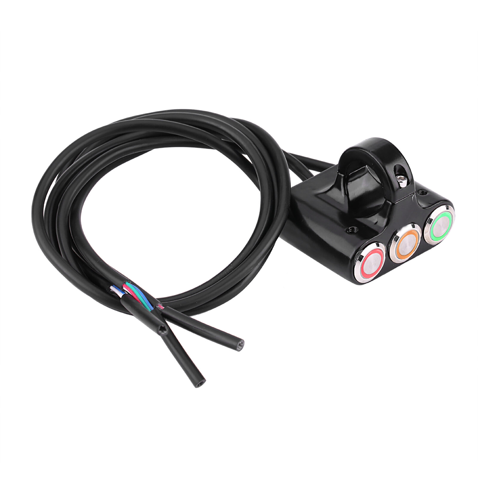 Переключатель на руль мотоцикла 22 мм со светодиодной подсветкой, включение/выключение фар, аварийной сигнализации, тормоза, противотуманных фар для мотоциклов