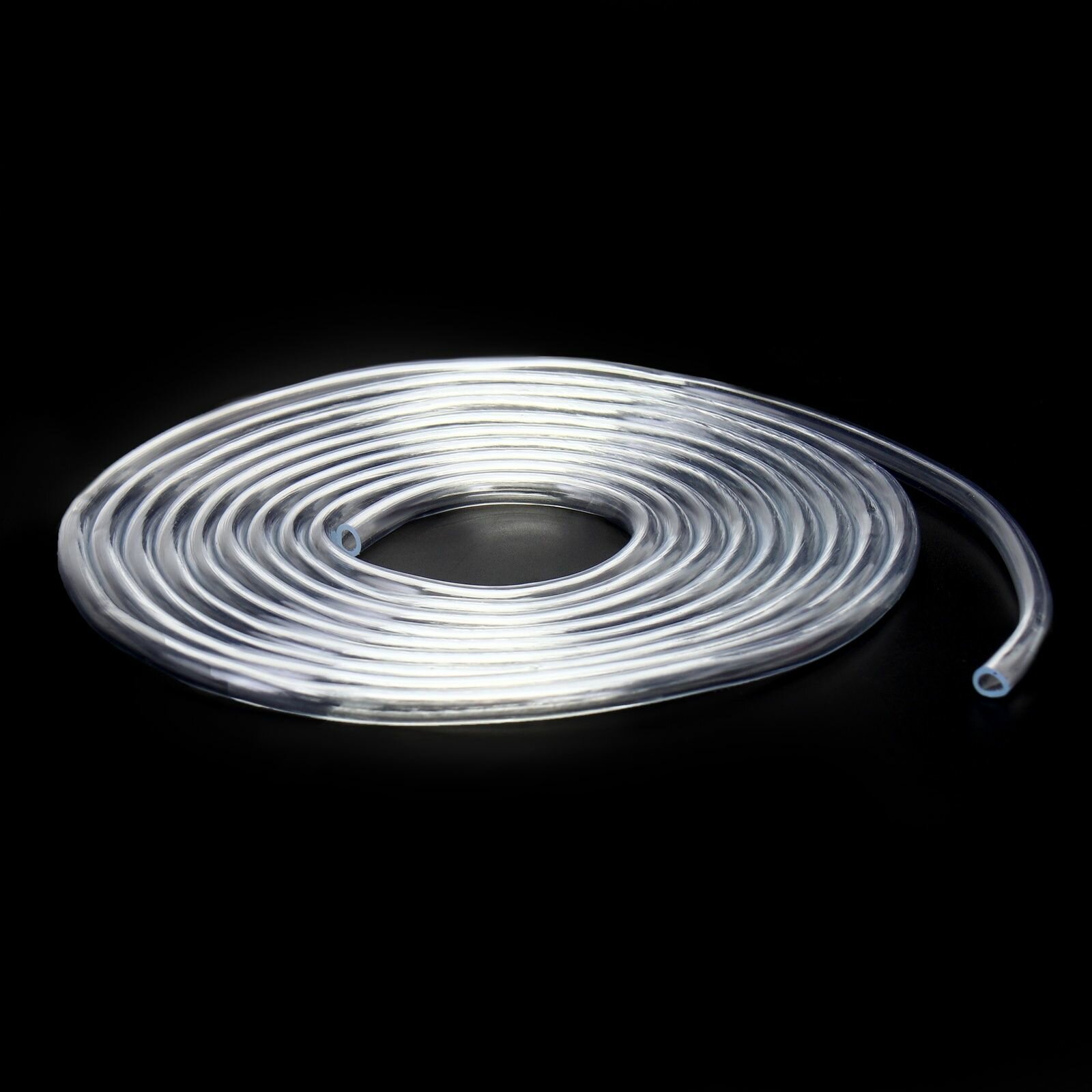 Трубка-шланг для компрессора силиконовая, 4 мм, 3 м, прозрачная, 2 шт