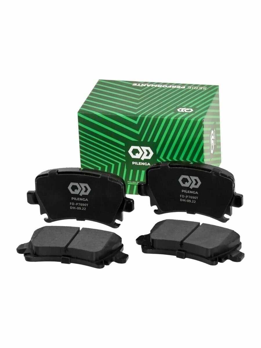 Тормозные колодки дисковые задние усиленные Pilenga FDP7690T для SEAT Altea, AUDI A3, TT, A4, A6