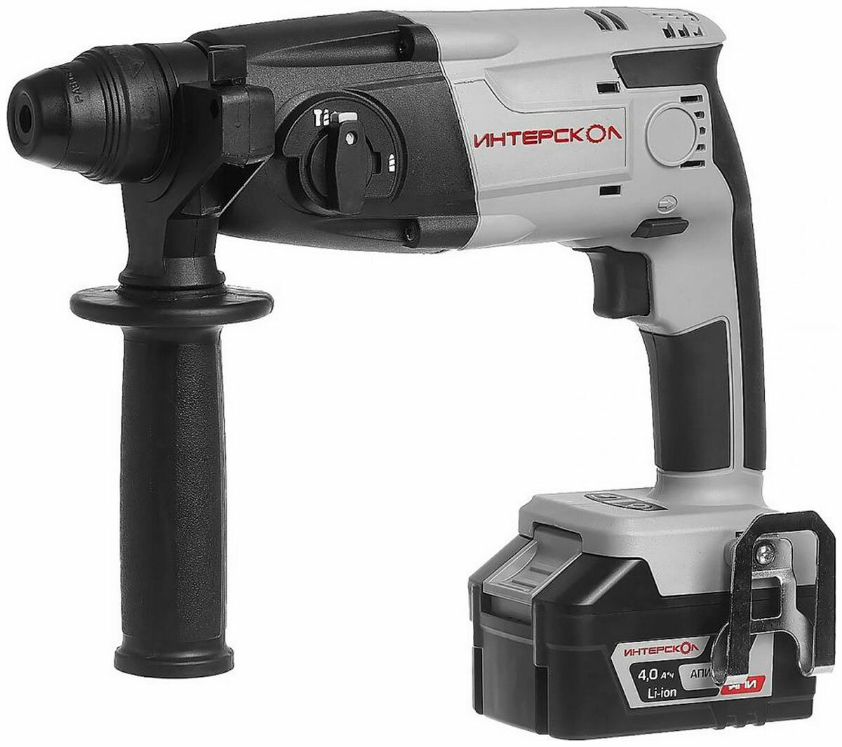 Аккумуляторный перфоратор Интерскол ПА-18/18Л2, SDS-Plus, кейс, 1 аккумулятор, 4Ач и ЗУ (329.4.1.74)