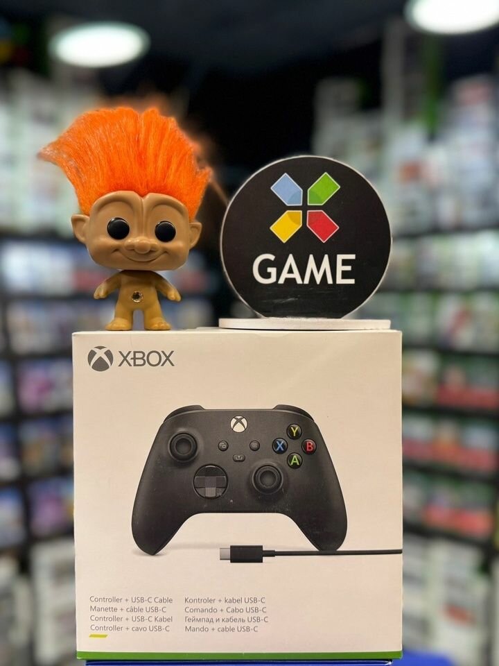 Игровой контроллер Xbox Series Черный + USB Type-C (Ростест, Оригинал)