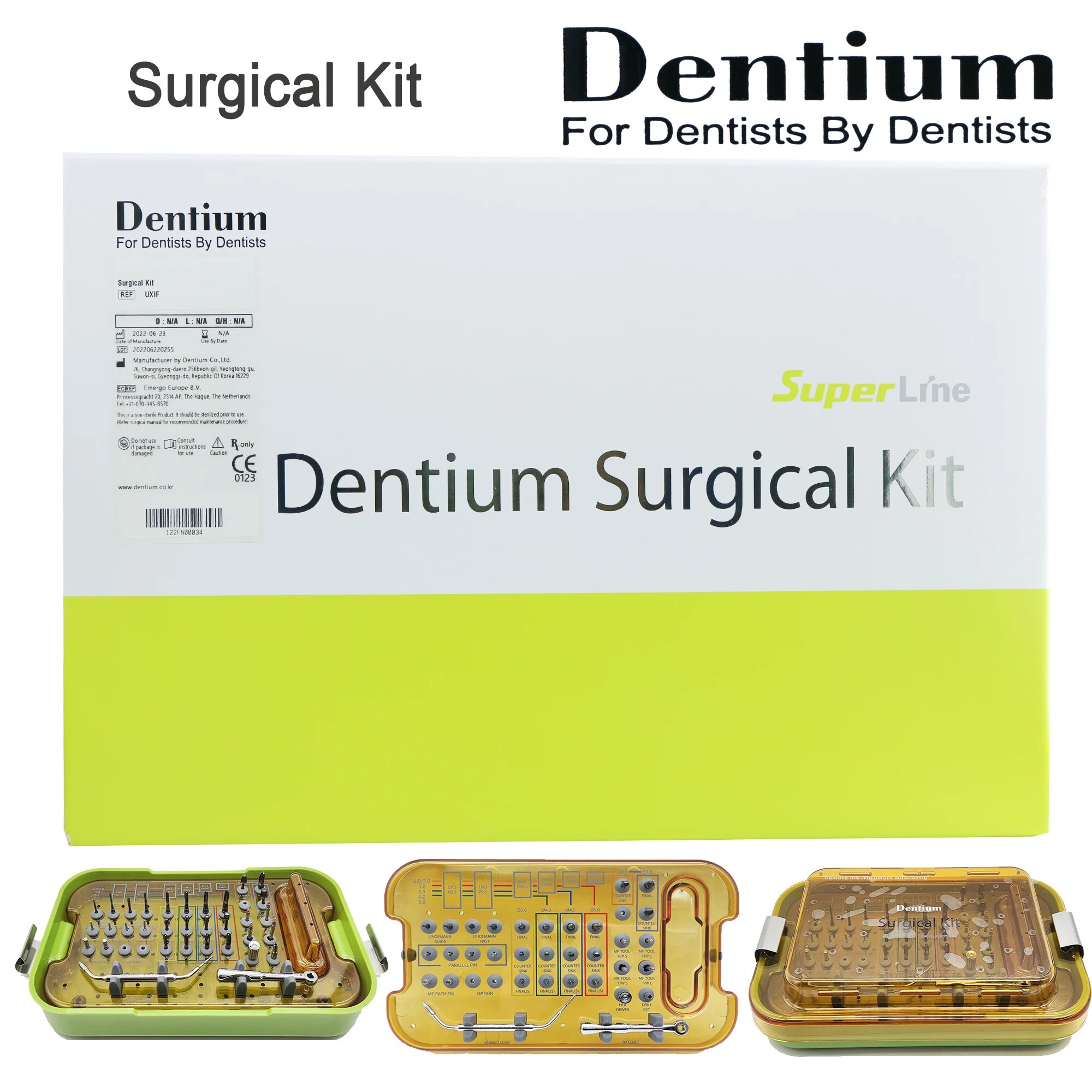 Хирургический комплект системы имплантатов NUODI Dentium Superline 1 Set Surgical Kit