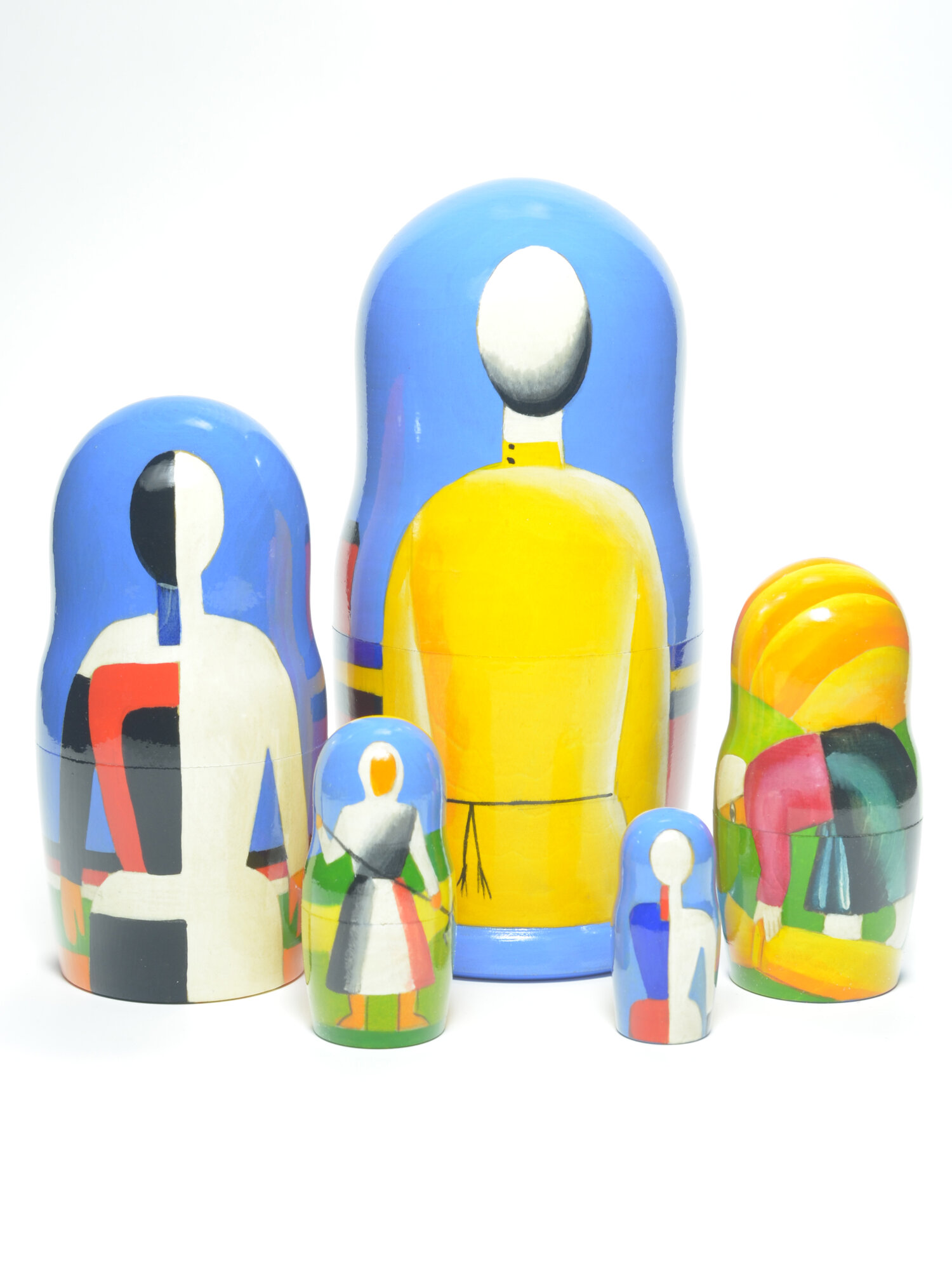 Казимир Малевич «Сложное предчувствие». Матрешка (5) с ручной росписью по мотивам работ художника