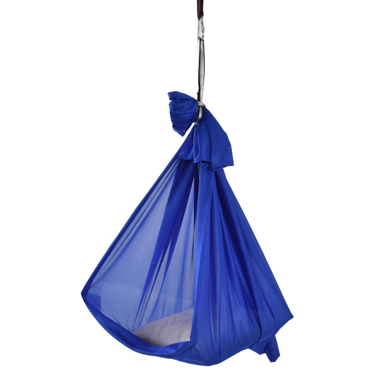 Гамак для йоги, прочный эластичный 25 кН, воздушный гамак для йоги с уплотнительным кольцом в виде ромашки для укрепления тела, воздушная йогаRoyalblue